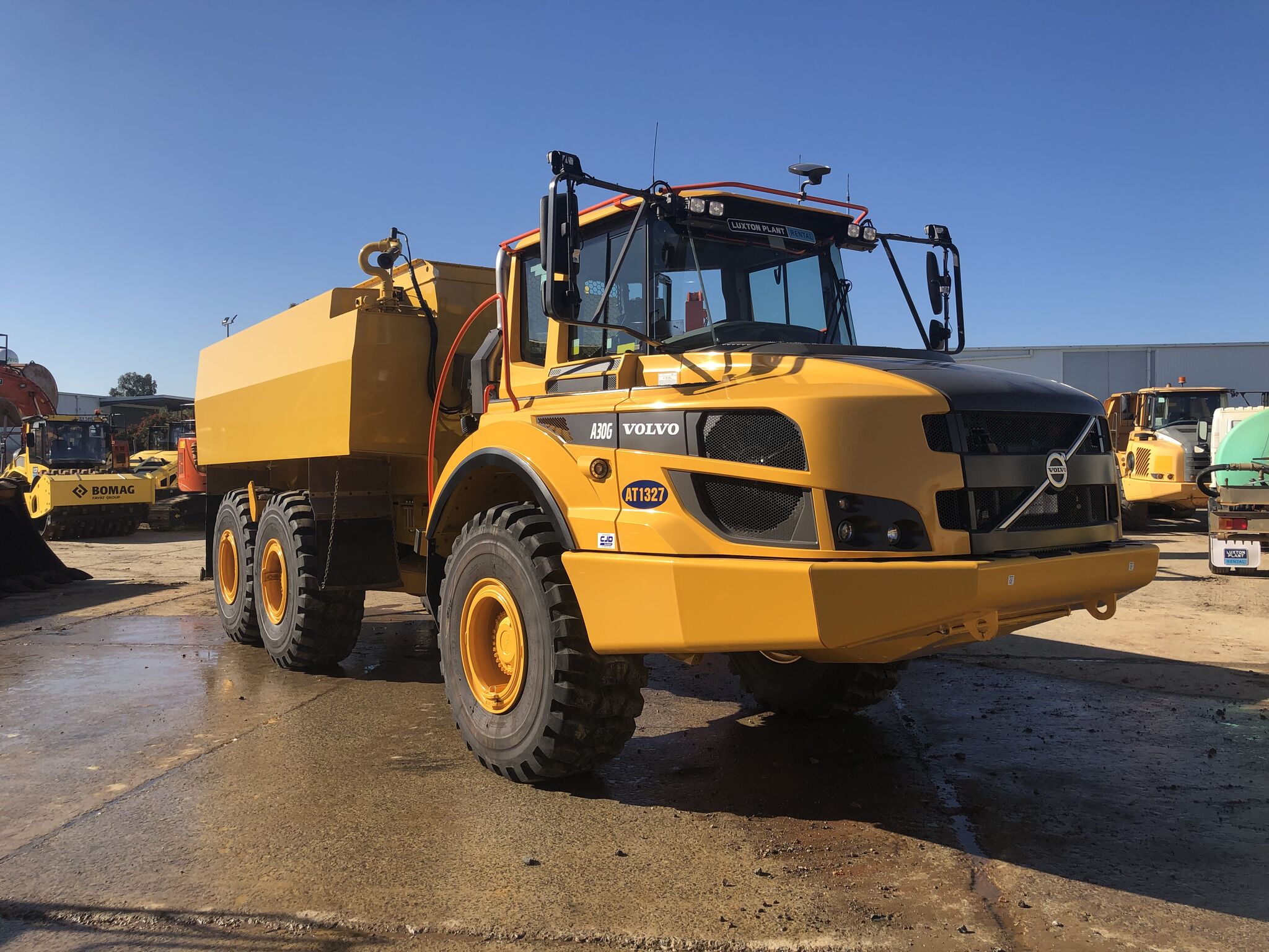 New Volvo A30G Articulated Water Truck - Luxton Plant Earthmoving Rental
